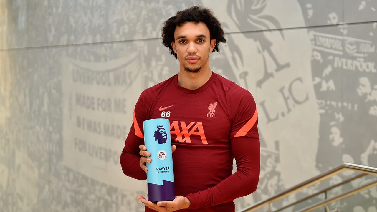 Alexander-Arnold voted Player of the Month - Sportsnow.com.ng