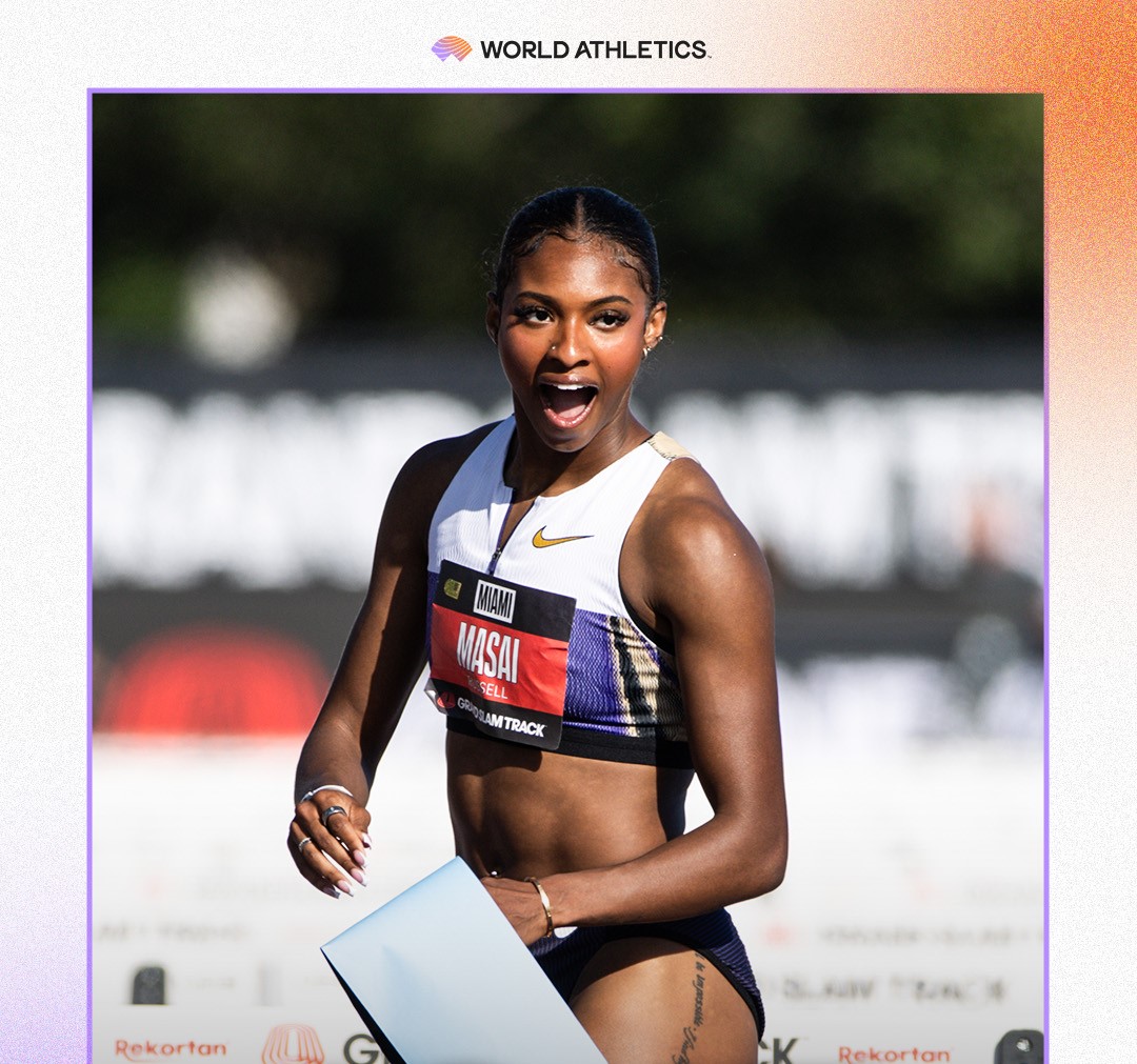 Grand Slam Track: Russell closes in on Amusan's World 100m hurdles ...