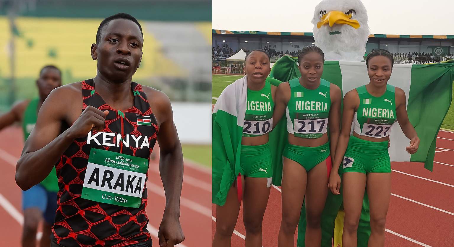 Araka makes history as Kenya’s first U20 100m champion, Nigeria sweeps ...
